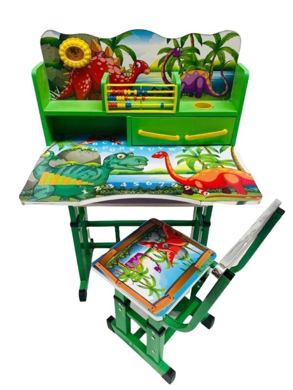 Birou reglabil cadru metalic pentru copii 2-10 animetalic