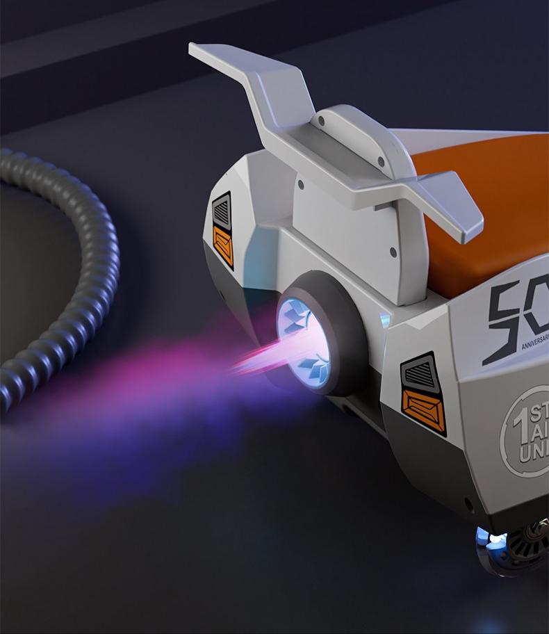 Masinuta electrica pentru copii cu abur, tip nava spatiala - Sale4U ...