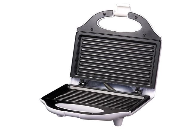Sandwich-maker Hausberg HB-3510, 750 W, Alb, model grill