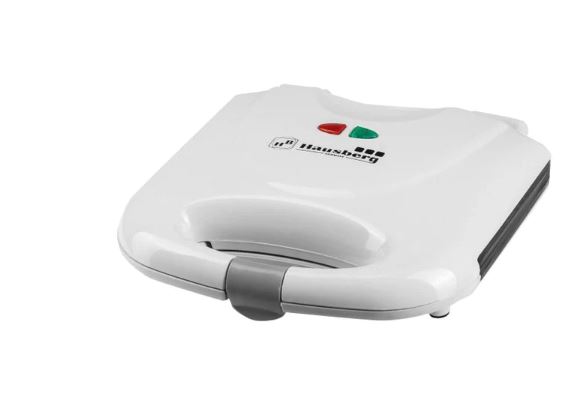 Sandwich-maker Hausberg HB-3510, 750 W, Alb, model grill
