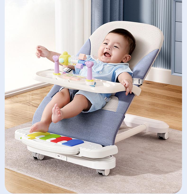 Scaun balansoar cu tavita detasabila si roti inteligente TTY